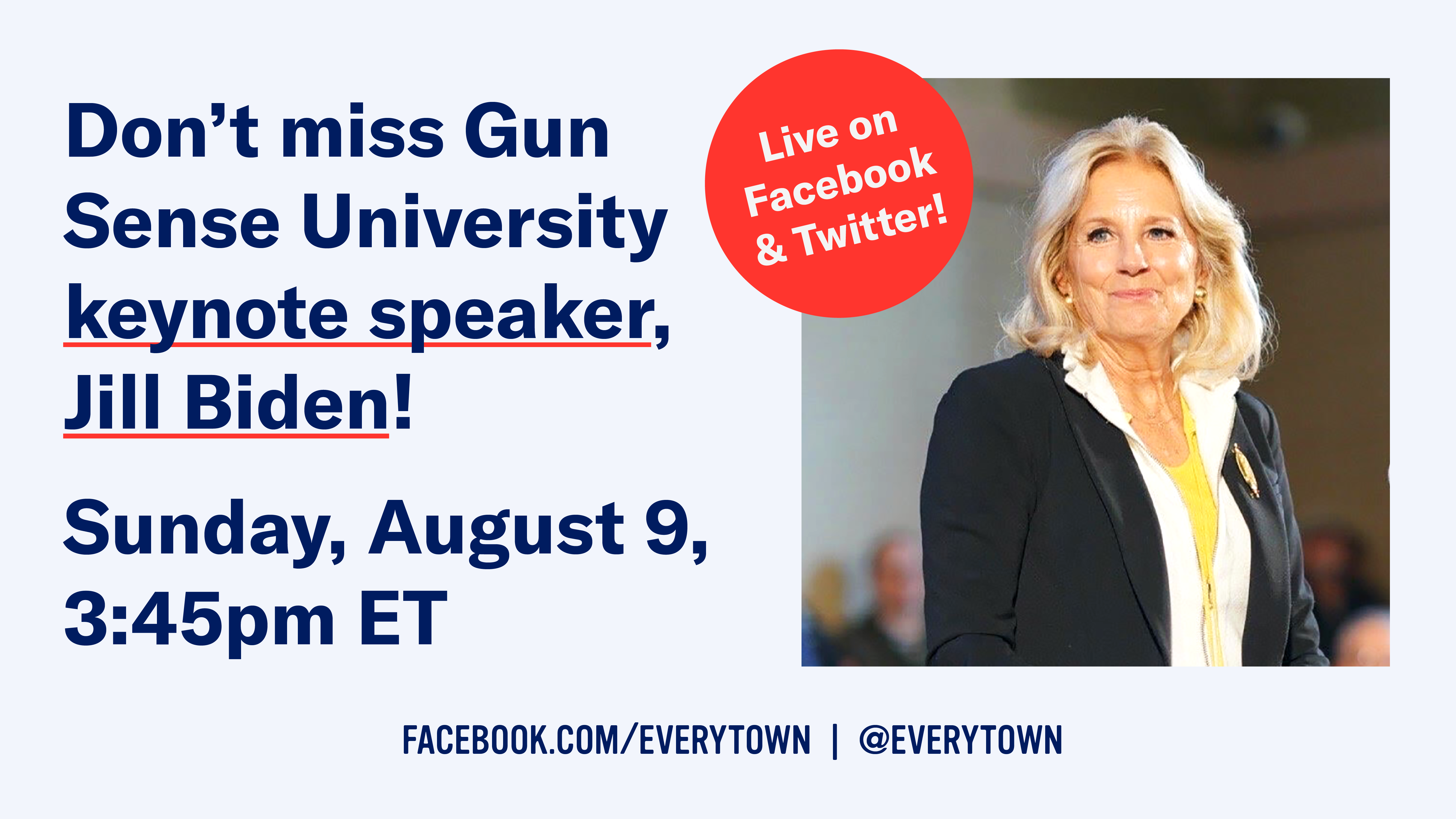 RSVP for the Gun Sense University Keynote Speech with Jill Biden ...